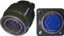 Twist-lock military-spec panel-mount connectors